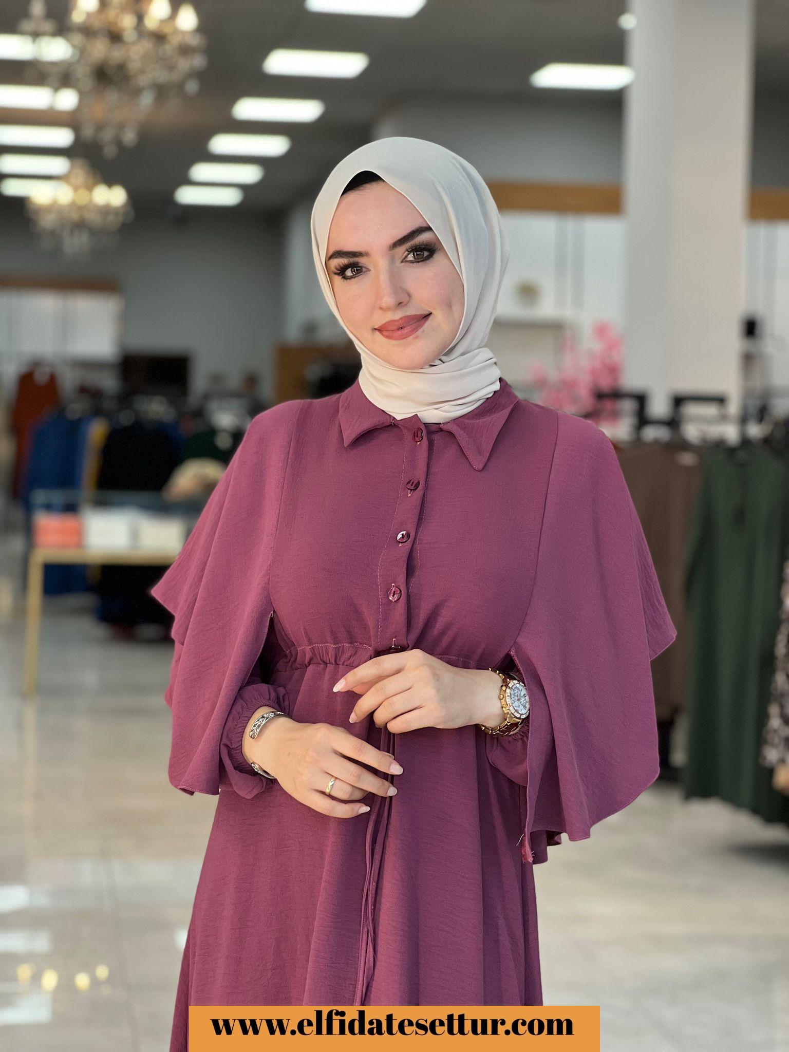 Açelya elbise - Elfida Tesettür Elbise Modelleri Kadın Giyim Yeni Moda ...
